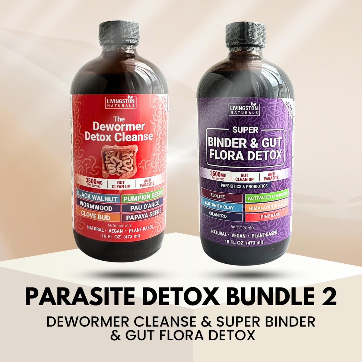 PARASITES DETOX BUNDLE 2: THE DEWORMER DETOX CLEANSE & SUPER BINDER ...