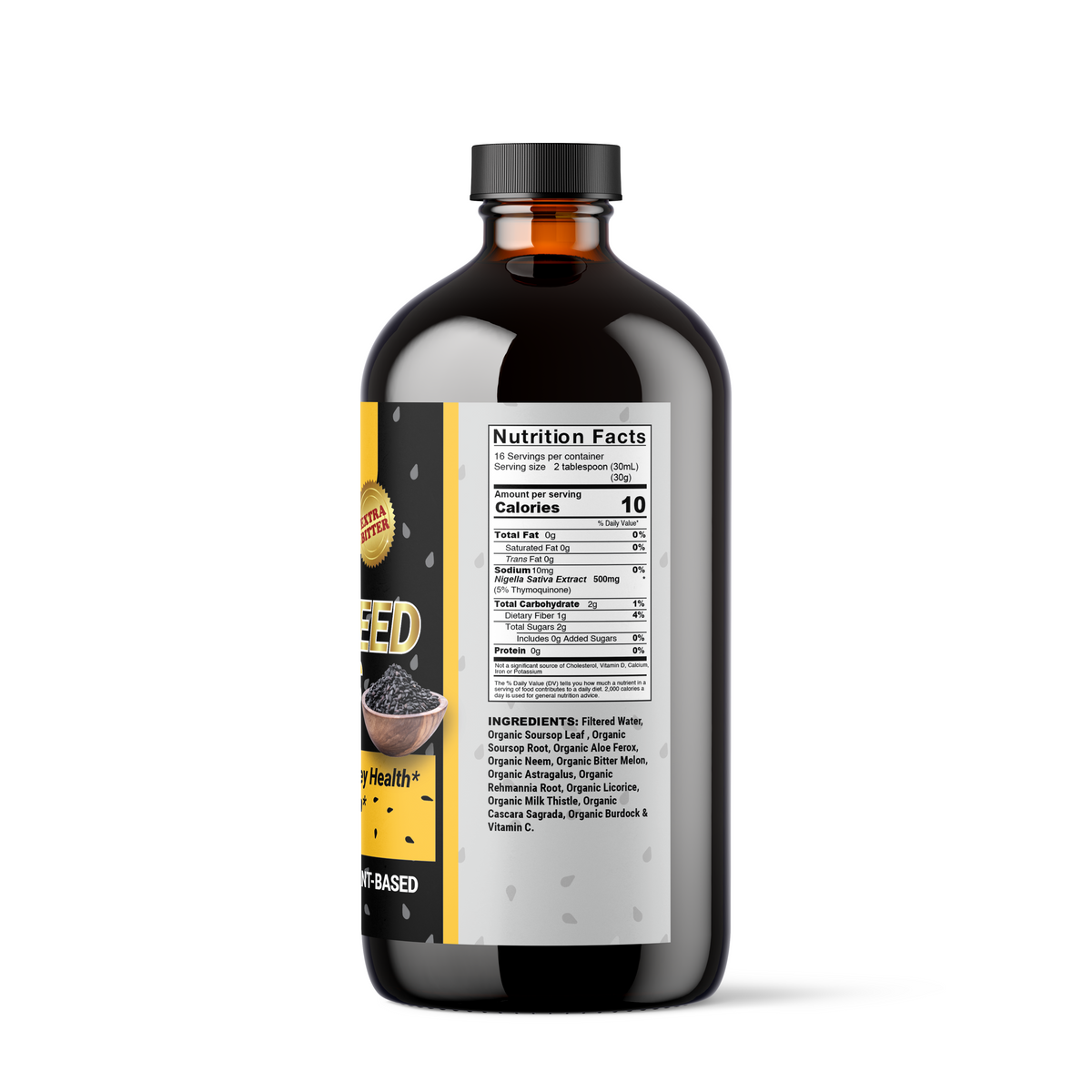 Super Blackseed Bitters - 16oz – Natural Herbal Labs